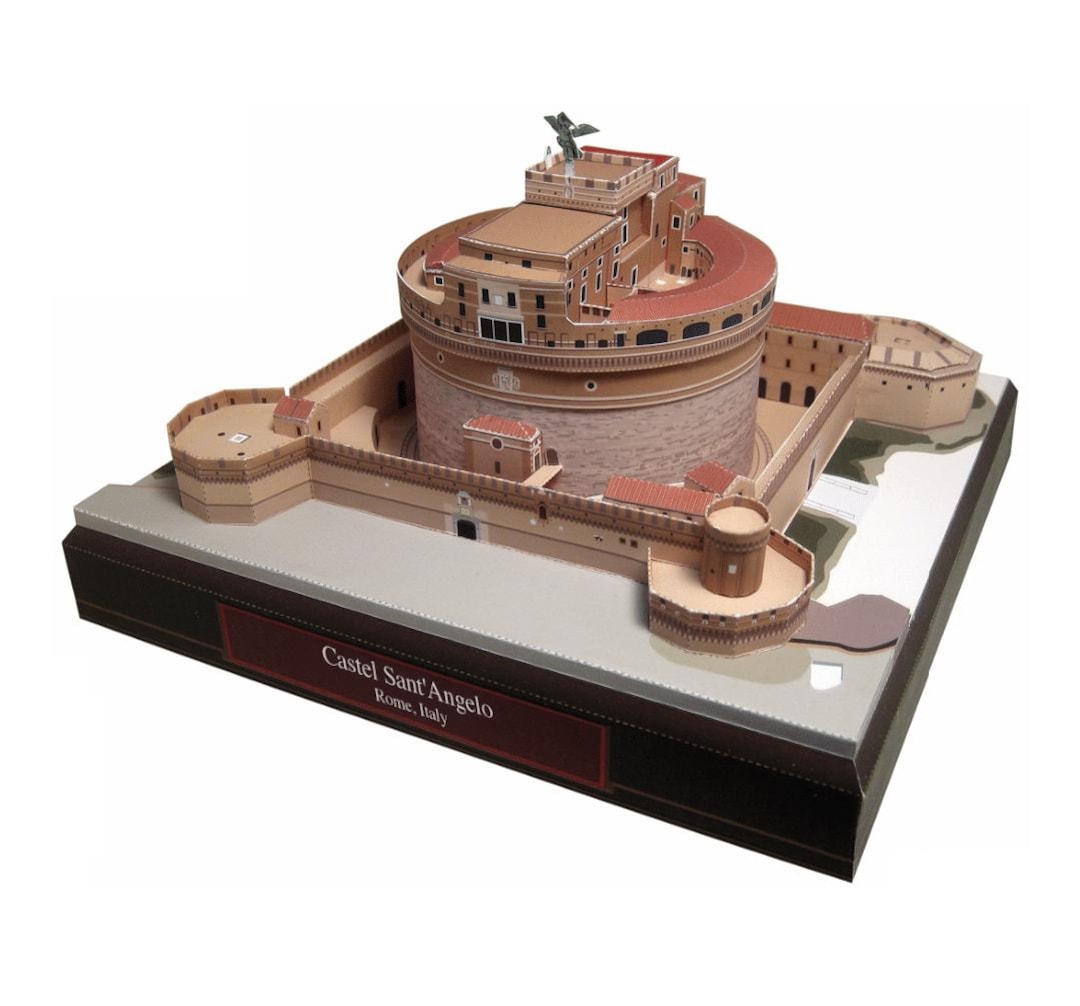 Castel Sant’angelo, Italy, Building, DIY Paper Model Sculpture ...