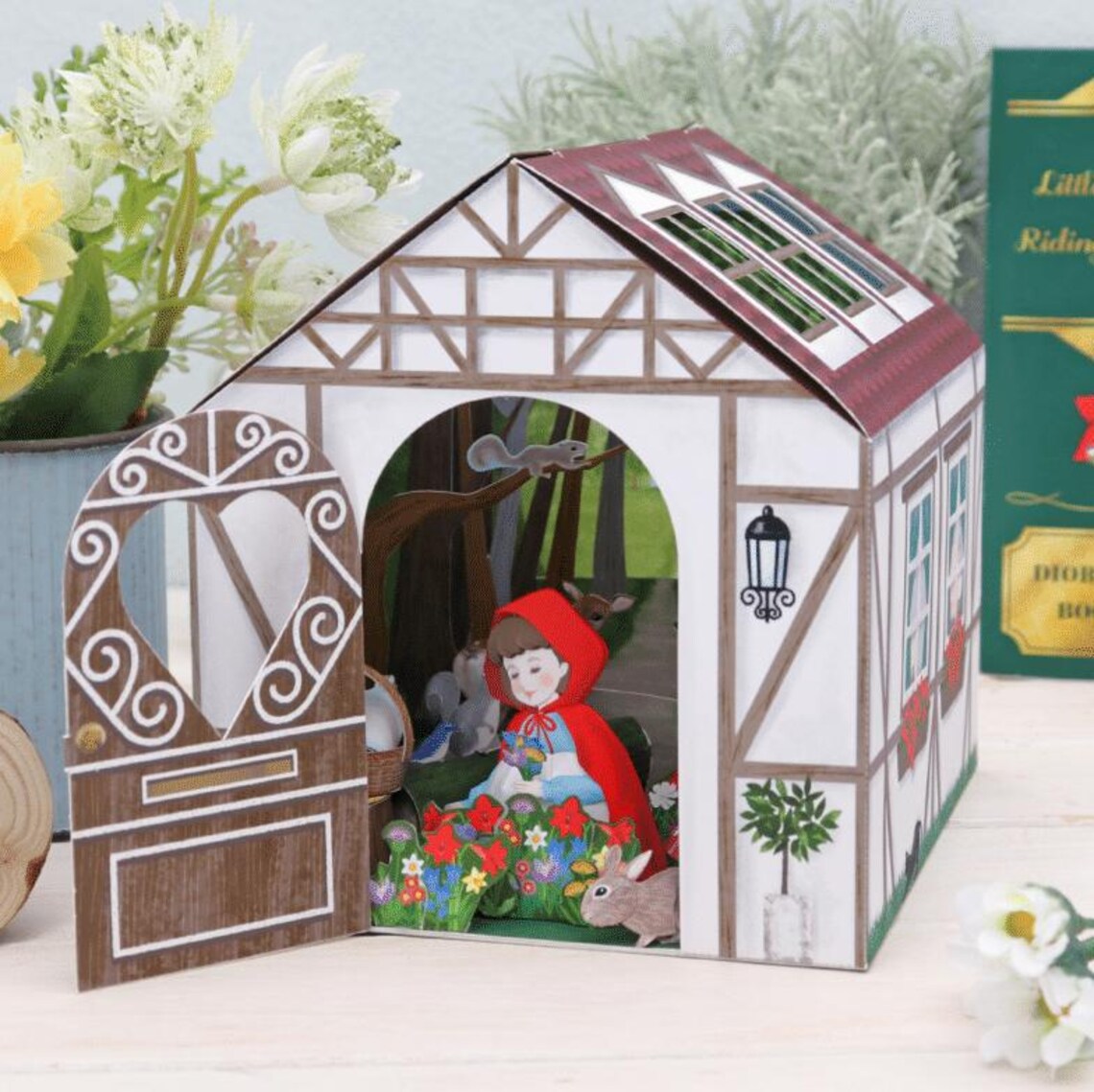 Little Red Riding Hood House Papercraft for Kid Template Kit Miniature ...