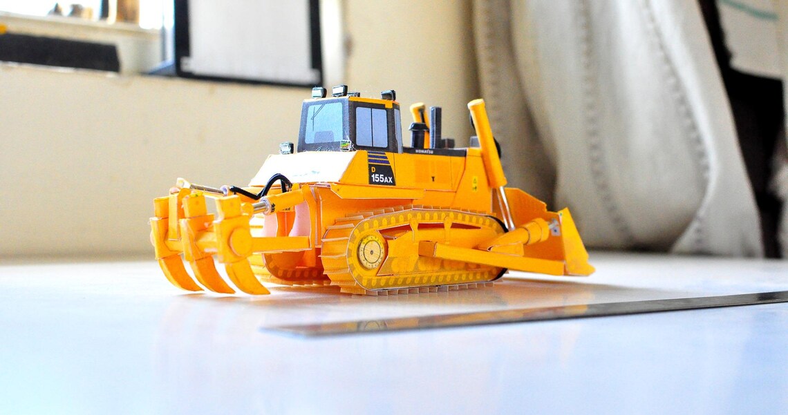 Bulldozer Papercraft, Crawler Dozers, Tractor, Construction Equipment ...