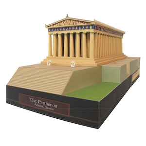 The Parthenon, Athens, Greece, Building, DIY Paper Model Sculpture ...