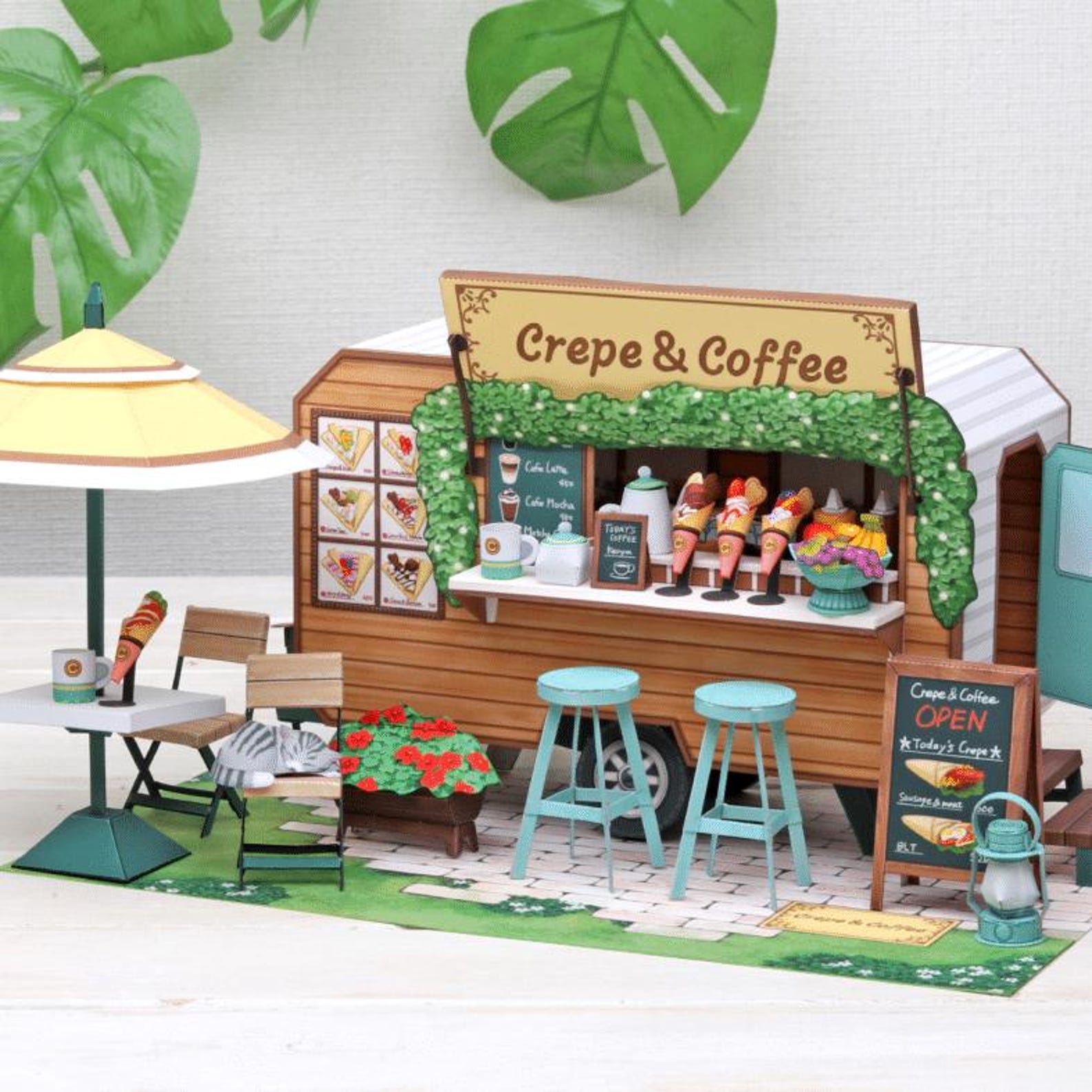Mobile Crepe & Coffee Van, Foodtruck, Coffee Truck, Papercraft for Kid ...