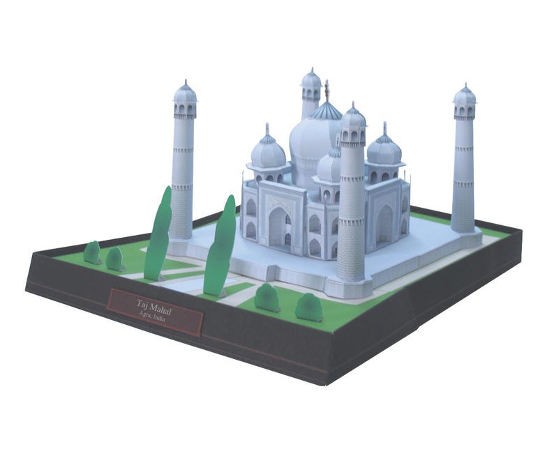 Taj Mahal, Agra, Uttar Pradesh, India, Building, DIY Paper Model ...