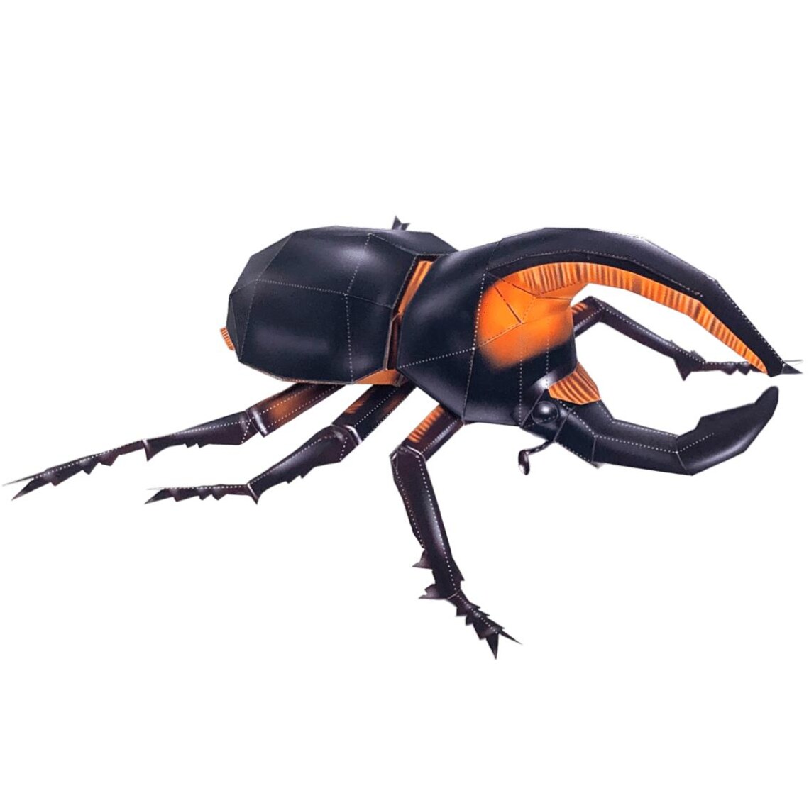 Dynastes Satanas Papercraft, Satanas Beetle, Insect, Paper Model ...