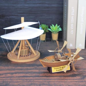 Leonardo Da Vinci Paddle Boat, Ship, Boat, DIY Paper Model, Papercraft ...