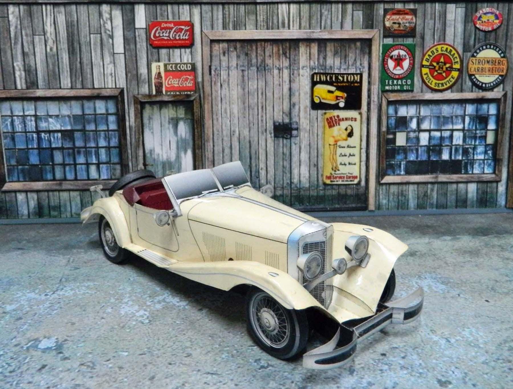 Mercedes Benz 500K, Car, Classic Car DIY Paper Model Sculpture ...