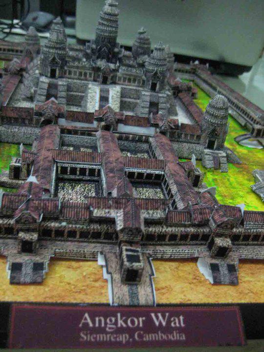 Angkor Wat, Siem Reap, Cambodia, Building, DIY Paper Model Sculpture ...