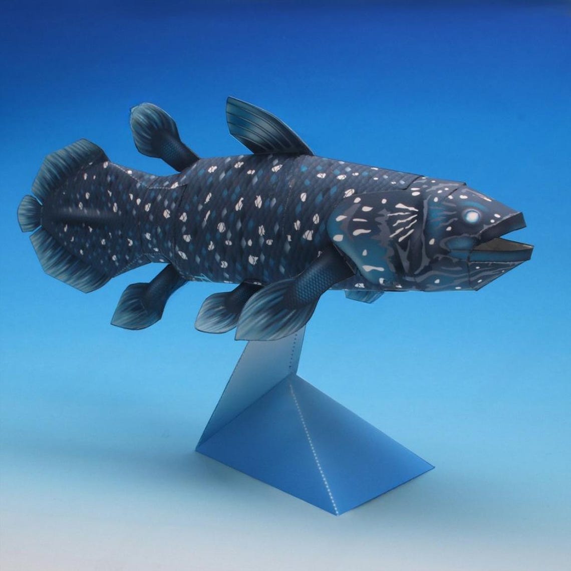 Coelacanth Papercraft, Deep Sea Creature Paper Model, Papercraft ...