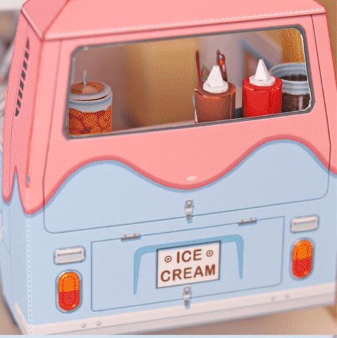 DIY Mobile Food Truck Papercraft: Ice Cream Van, Coffee Truck (PDF ...