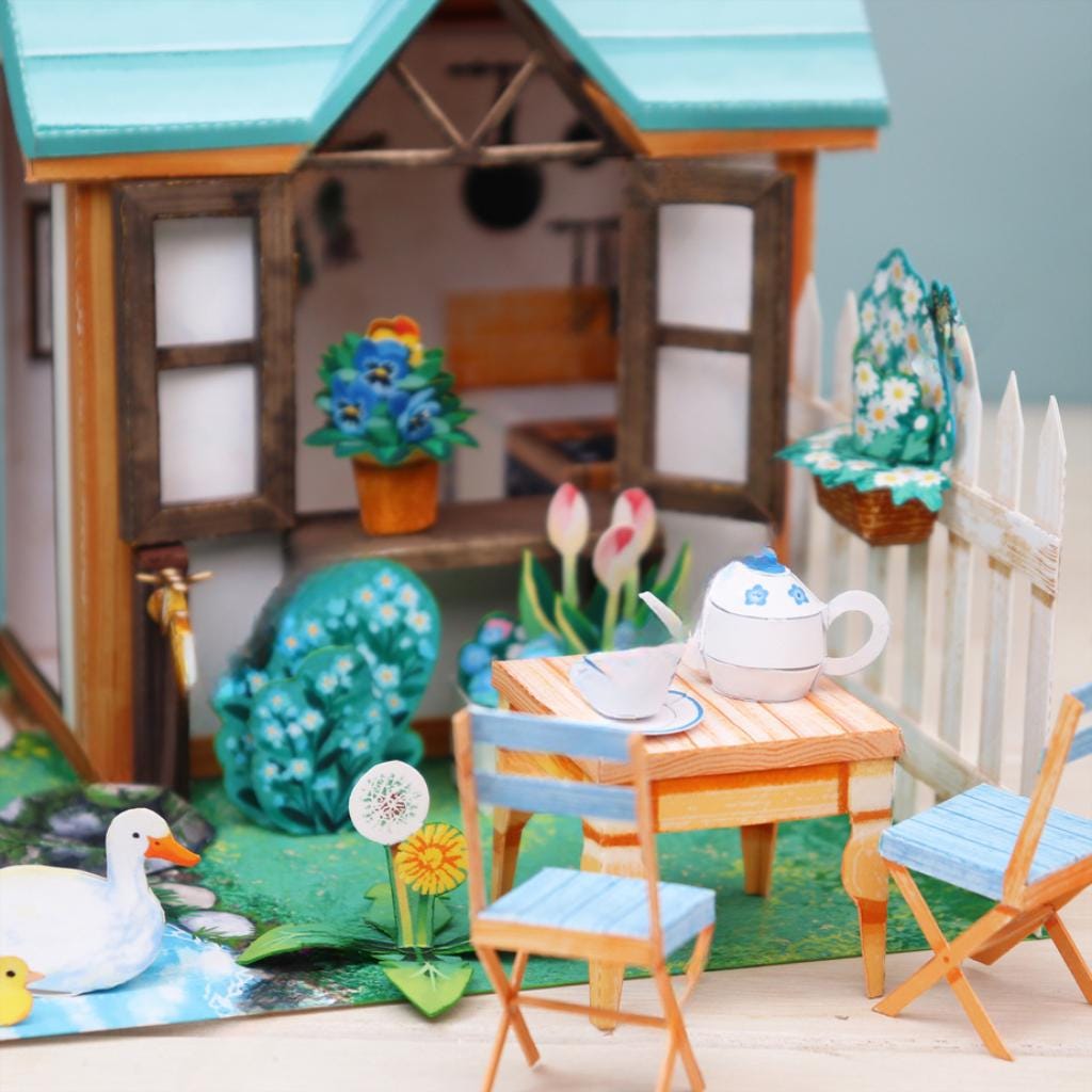 Garden House Papercraft for Kid Template Kit Miniature, Printable ...