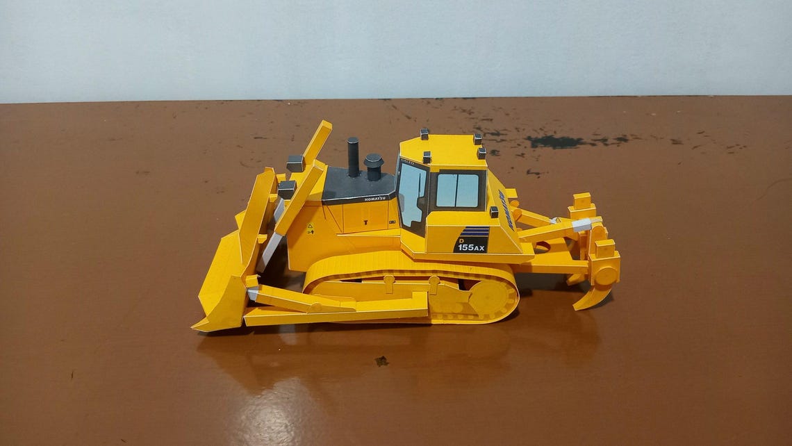 Bulldozer Papercraft, Crawler Dozers, Tractor, Construction Equipment ...