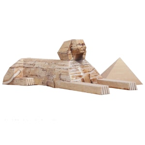 Sphinx, Egypt, Mini Version, Building, DIY Paper Model, Papercraft ...