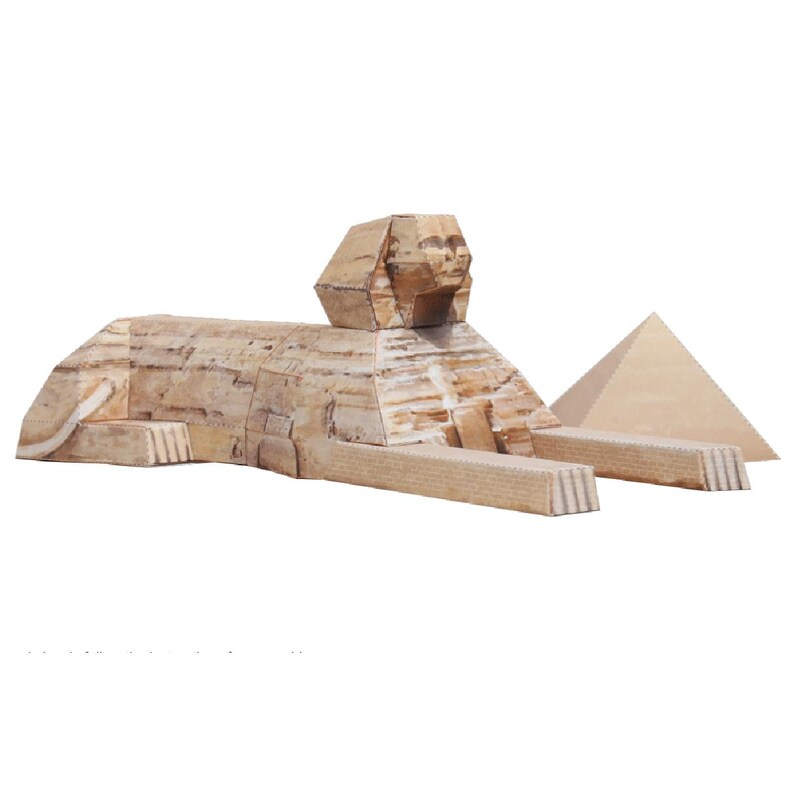 Sphinx, Egypt, Mini Version, Building, DIY Paper Model, Papercraft ...