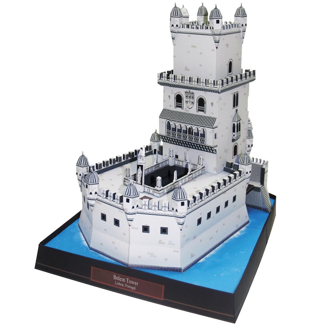 Belem Tower, Lisbon, Portugal, Building, DIY Paper Model Sculpture ...
