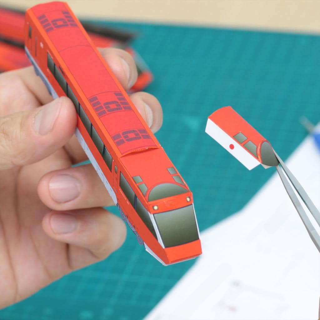 Romancecar Electric Train Papercraft, Odakyu 70000 Series Papercraft ...