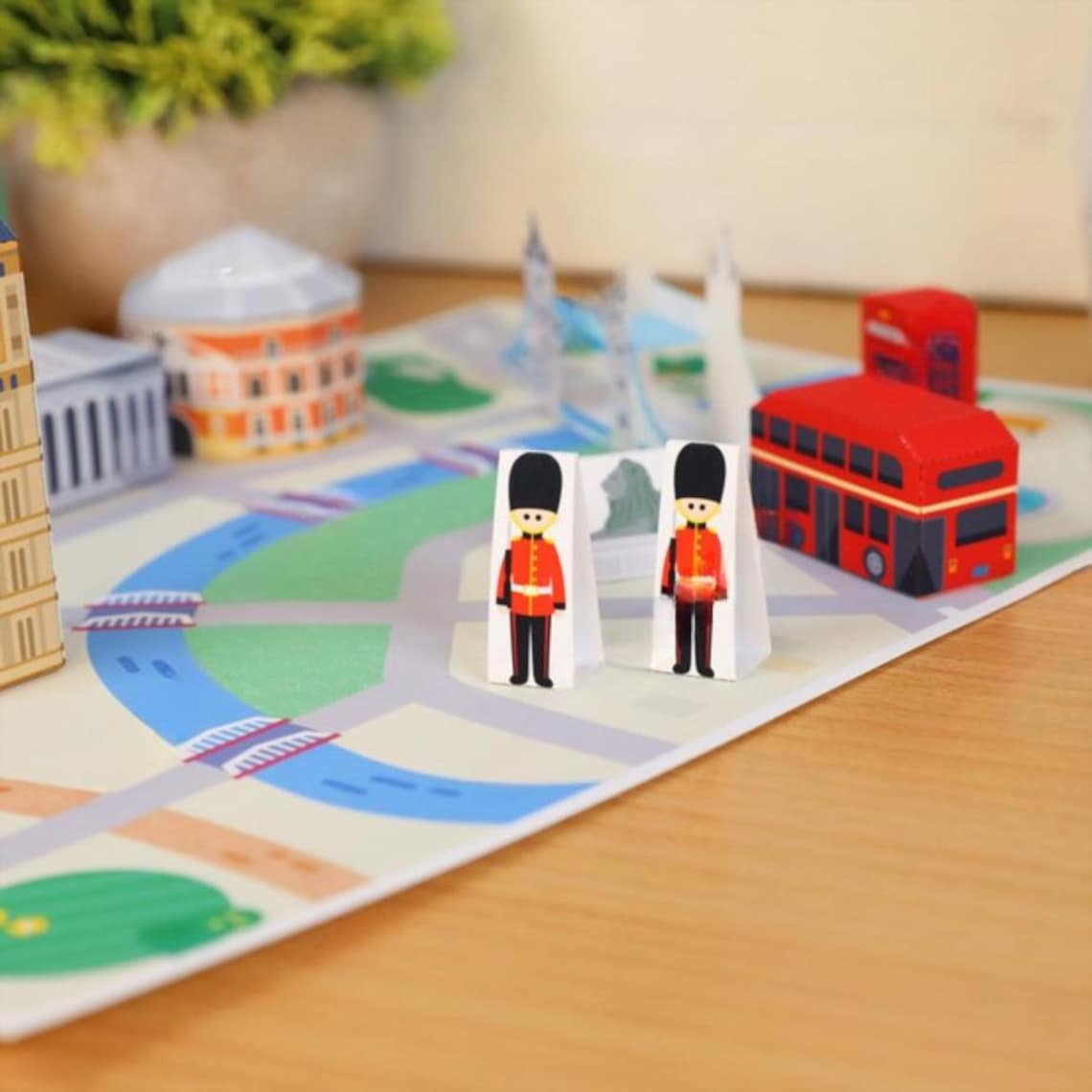 Papercraft City of London DIY Papercraft for Kid Template Kit Diorama ...