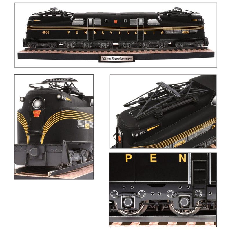 Gg1-type Electric Locomotive Papercraft, Train, Speed Train, DIY ...