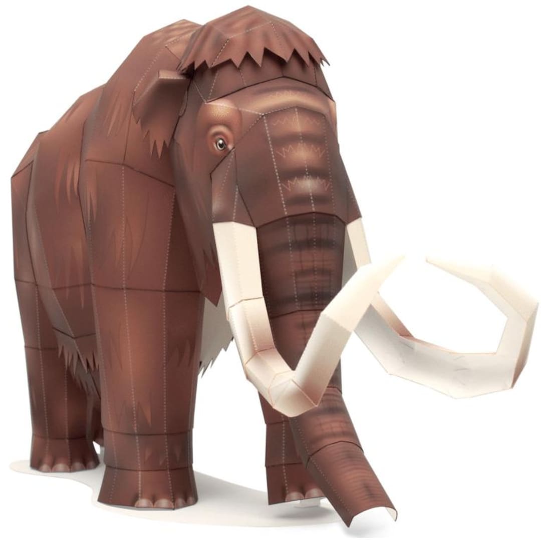 Mammoth Papercraft, Paper Model, Papercraft, Papercraft Template Kit ...