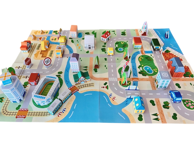 Printable Papercraft City of Mega City, London, Tokyo, Aachen ...