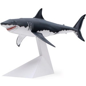 Great White Shark, Shark, Paper Model, Papercraft, Papercraft Template ...