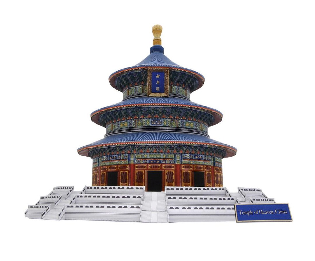 Temple of Heaven, Dongcheng, Beijing, China, Building, DIY Paper Model ...