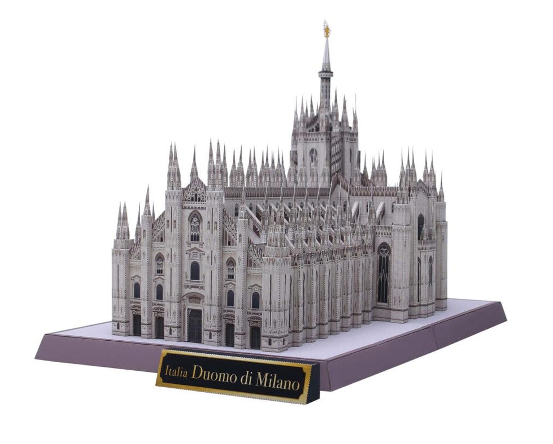 Duomo Di Milano, Italy Milan Cathedral, Milan, Italy, Building, Paper ...