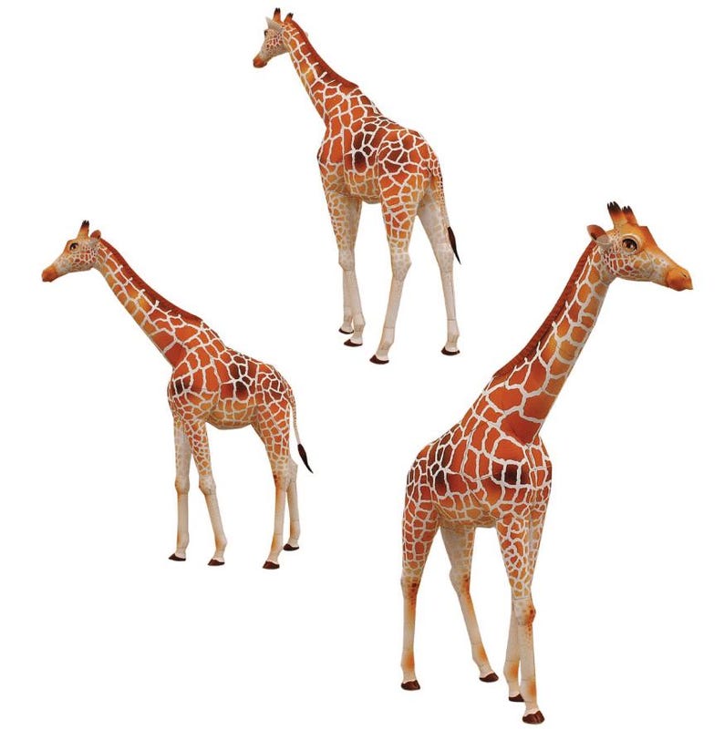 Giraffe Papercraft, Paper Model, Papercraft, Papercraft Template Kit ...