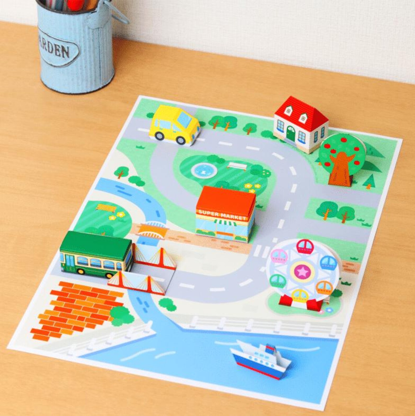 Papercraft City of London and London Eye DIY Papercraft for Kid ...