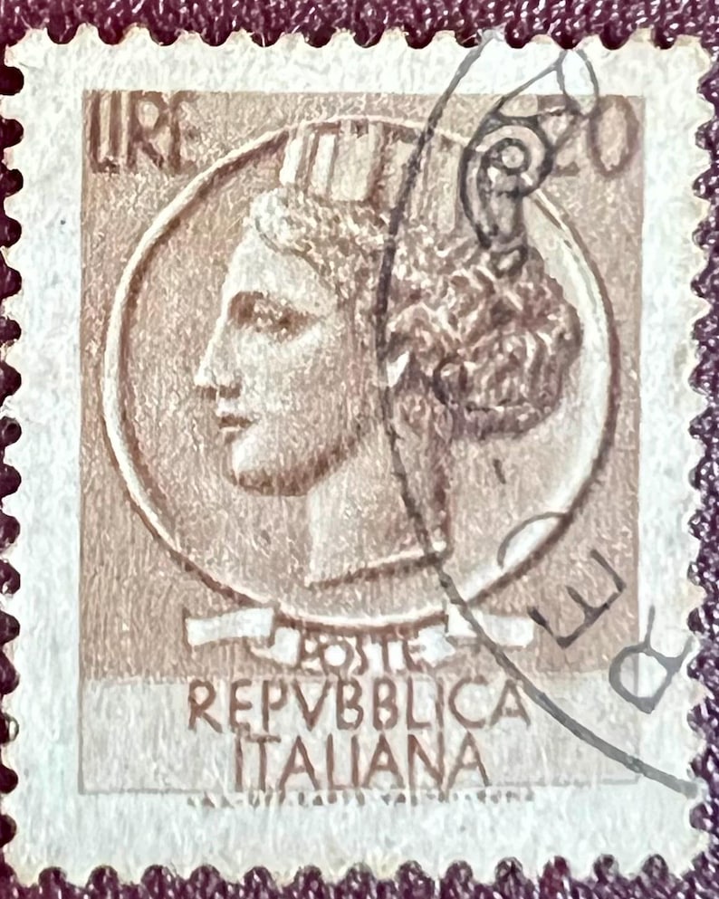Rare Repvbblica Italiana 20 Lire, Italian Stamp, Italy, Coin of ...