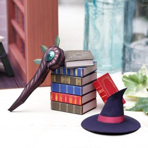 Witch's Room Papercraft for Kid Template Kit Miniature, DIY, Printable ...