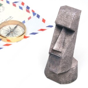 Moai Statues of Easter Island, Chile, Mini Version, Building, DIY Paper ...