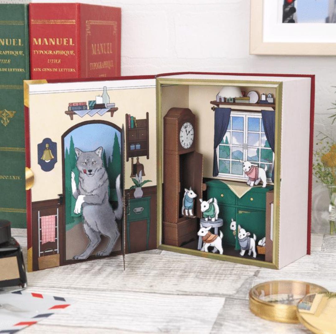 Diorama Book Report, the Wolf and the Seven Young Goats, Fairy Tale ...