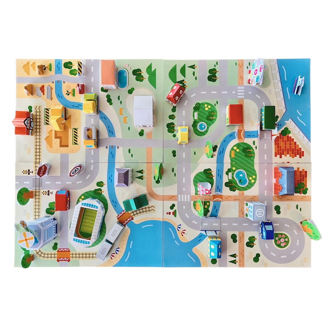 Printable Papercraft City of Mega City, London, Tokyo, Aachen ...