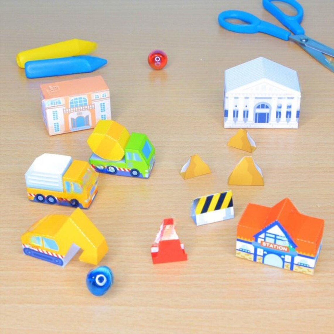 Papercraft City of Aachen, Germany, DIY Papercraft for Kid Template Kit ...