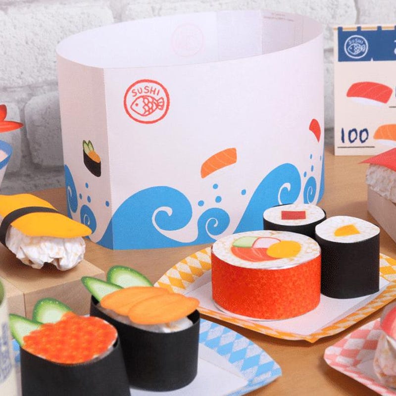 Sushi Pretend Play Food - Etsy