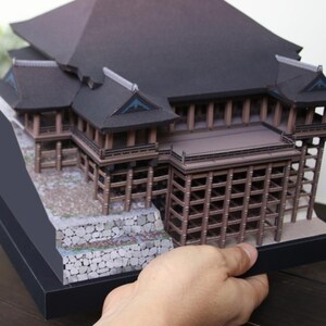 Kiyomizu-dera Temple, Building, Kyoto, Japan, DIY Paper Model Sculpture ...