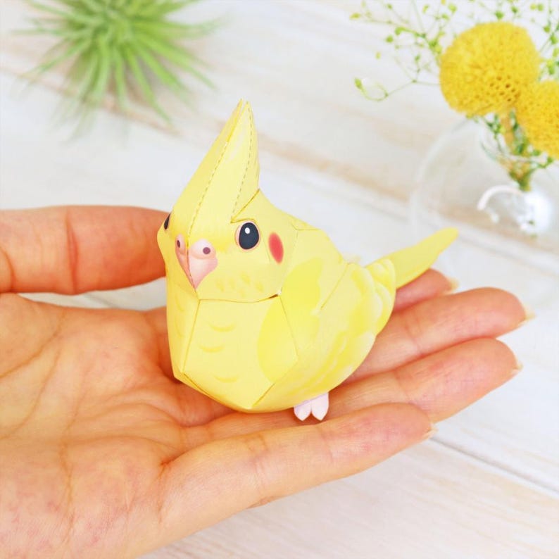 Cockatiel Mini Version Papercraft, Bird, Paper Model, Papercraft ...