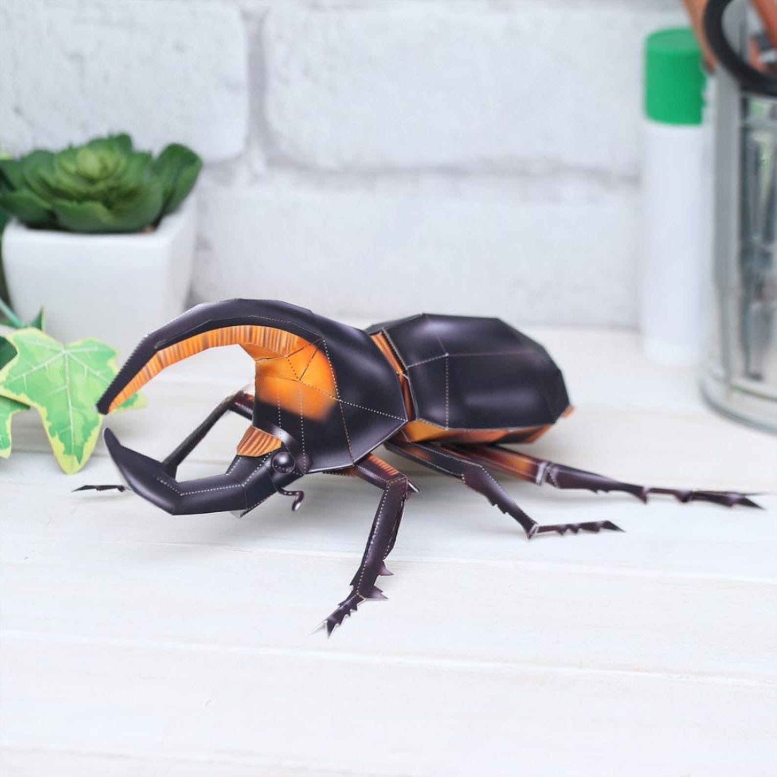 Dynastes Satanas Papercraft, Satanas Beetle, Insect, Paper Model ...