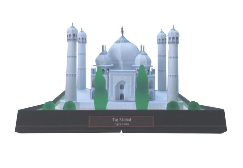 Taj Mahal, Agra, Uttar Pradesh, India, Building, DIY Paper Model ...