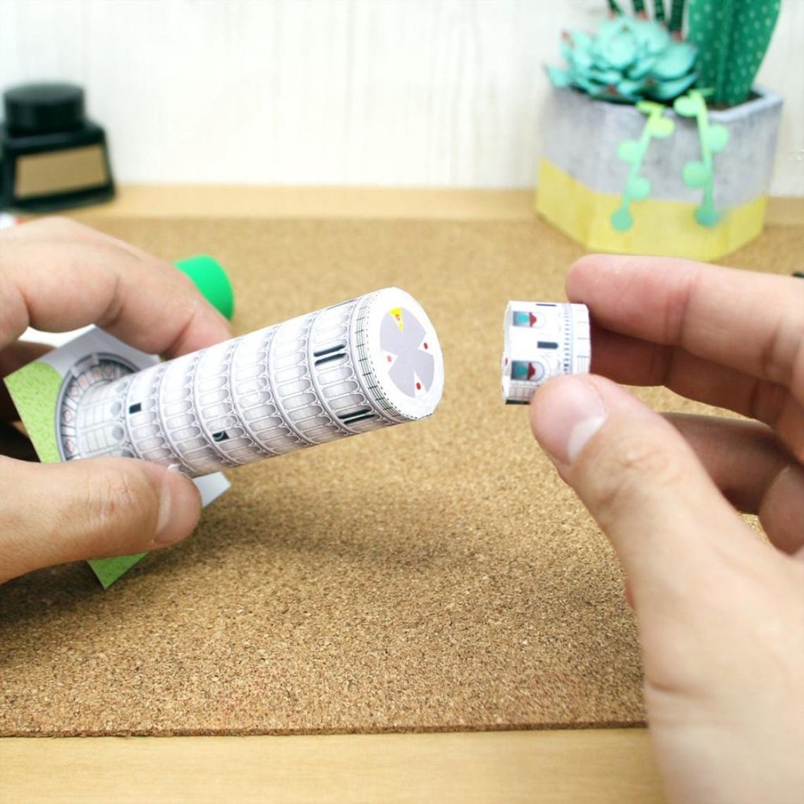 Leaning Tower of Pisa, Italy, Mini Version, Building, DIY Paper Model ...