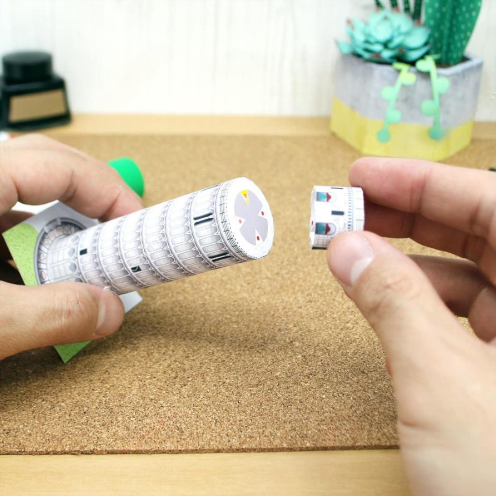 Leaning Tower of Pisa, Italy, Mini Version, Building, DIY Paper Model ...