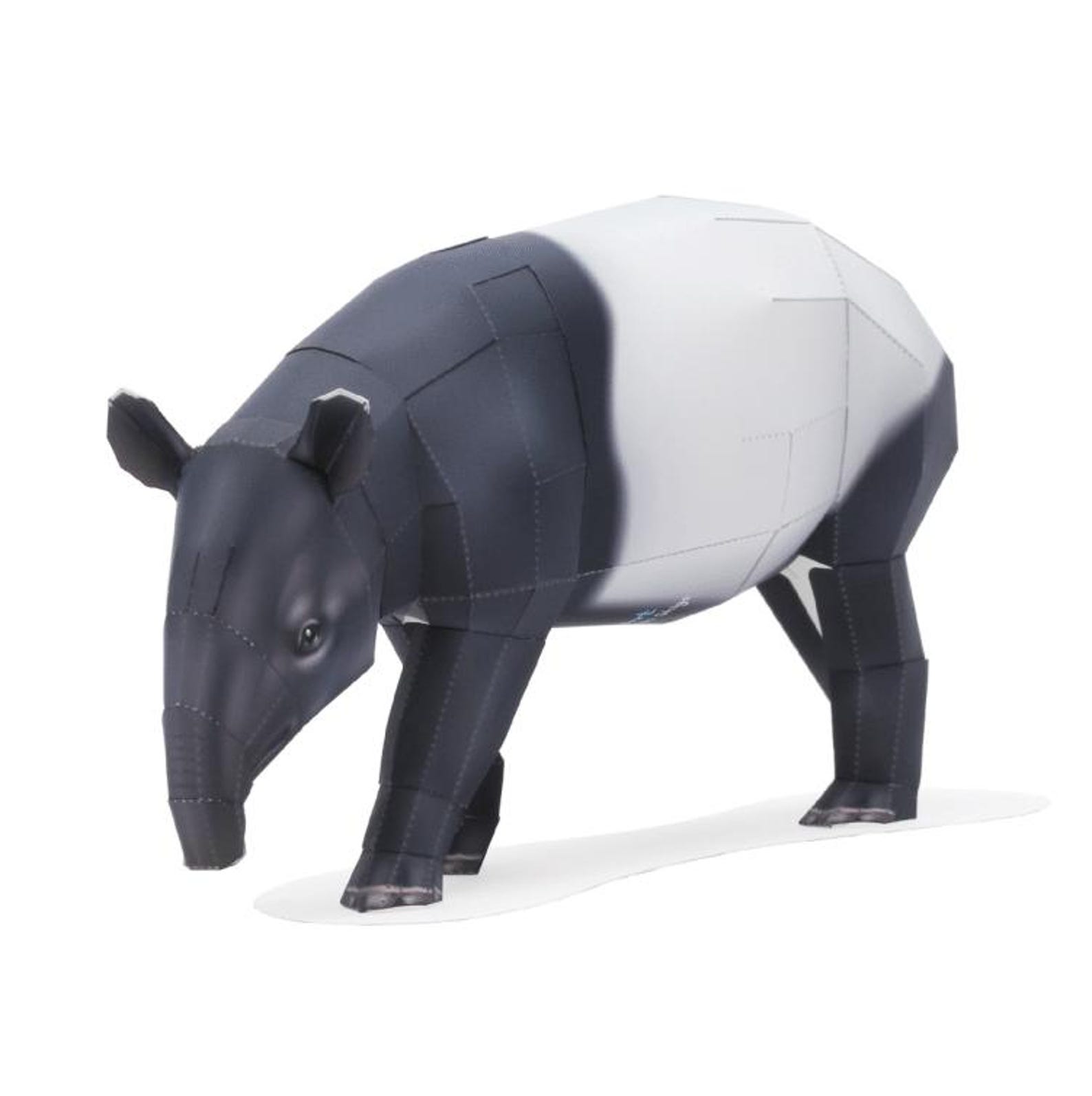 Malayan Tapir Papercraft, Paper Model, Papercraft Template Kit, Animal ...