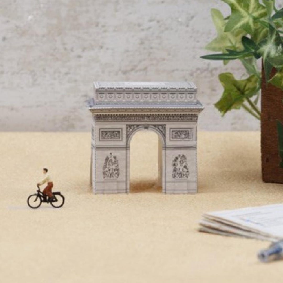 Arc De Triomphe, Paris, France, Mini Version, Building, DIY Paper Model ...