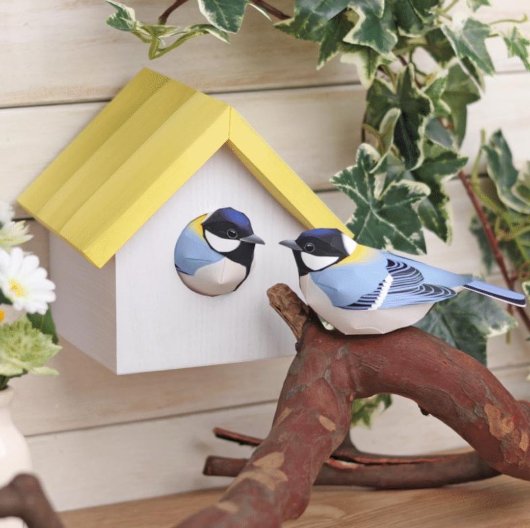 Great Tit, Parus Major, Bird, Paper Model, Papercraft, Papercraft ...