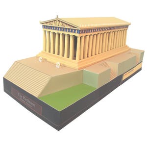 The Parthenon, Athens, Greece, Building, DIY Paper Model Sculpture ...