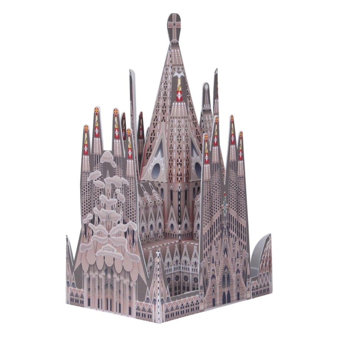 Sagrada Familia, Barcelona, Spain, Mini Version, Building, DIY Paper ...