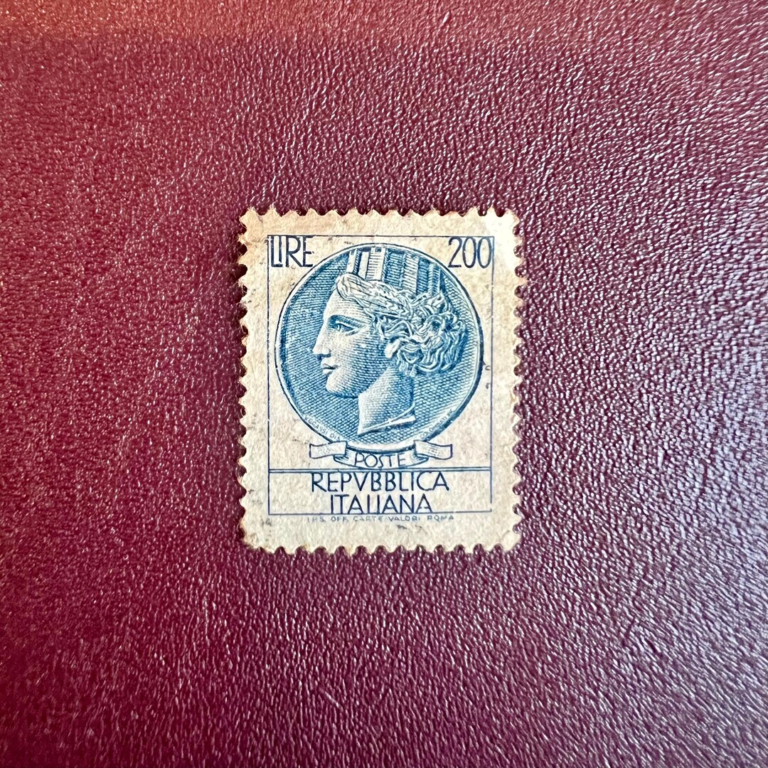 Rare Repvbblica Italiana 200 Lire, Italian Stamp, Italy, Coin of ...