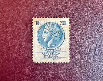 Rare Repvbblica Italiana 200 Lire, Italian Stamp, Italy, Coin of ...