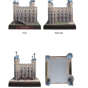 Tower of London, London, England, Building, DIY Paper Model Sculpture ...