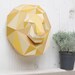 Lion Wall Sculpture, Wall Decoration, Room Decoration, Paper Model ...