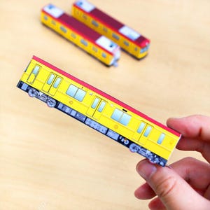 Electric Train Papercraft, Tokyo Metro 1000 Series Papercraft, Train ...